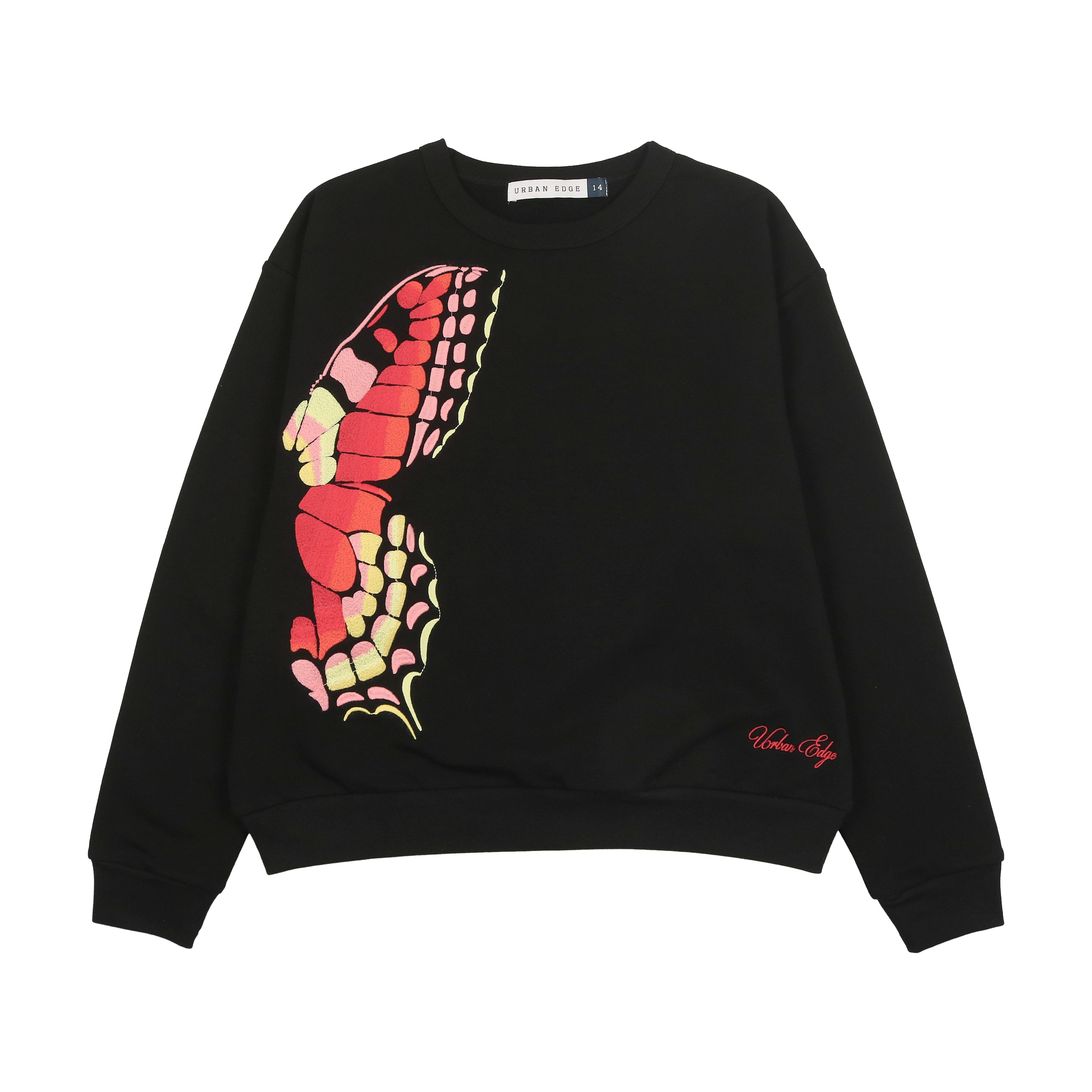 Butterfly Embroidered Sweatshirt – Urban Edge